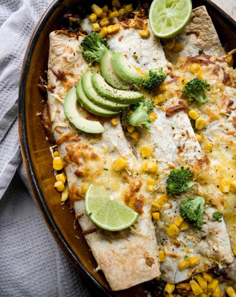 Mexicanske pandekager – Madpandekager med fyld i ovn på 30 min.